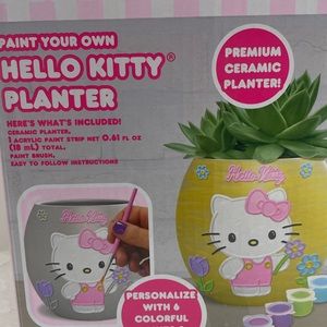 Sanrio | Art | Hello Kitty Planter Paint Your Own 4 | Poshmark